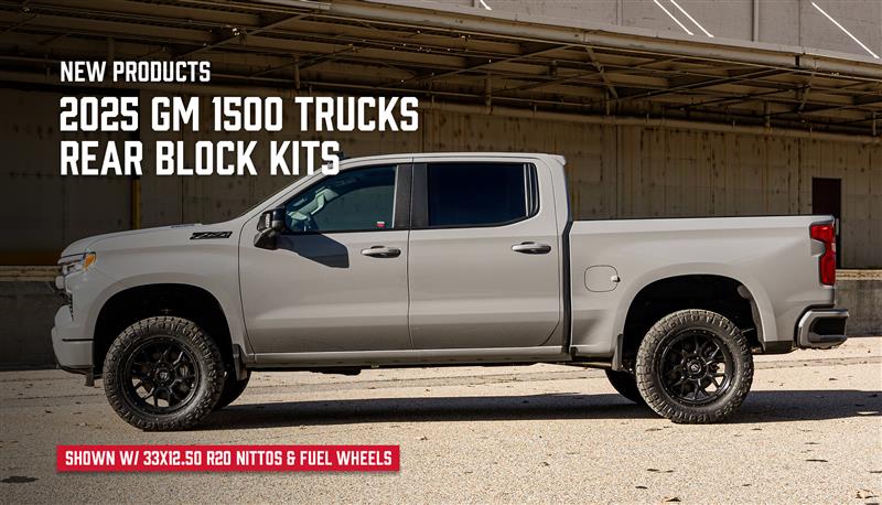 ReadyLIFT Rear Block Kits are designed for the 2025 Chevy Silverado ...